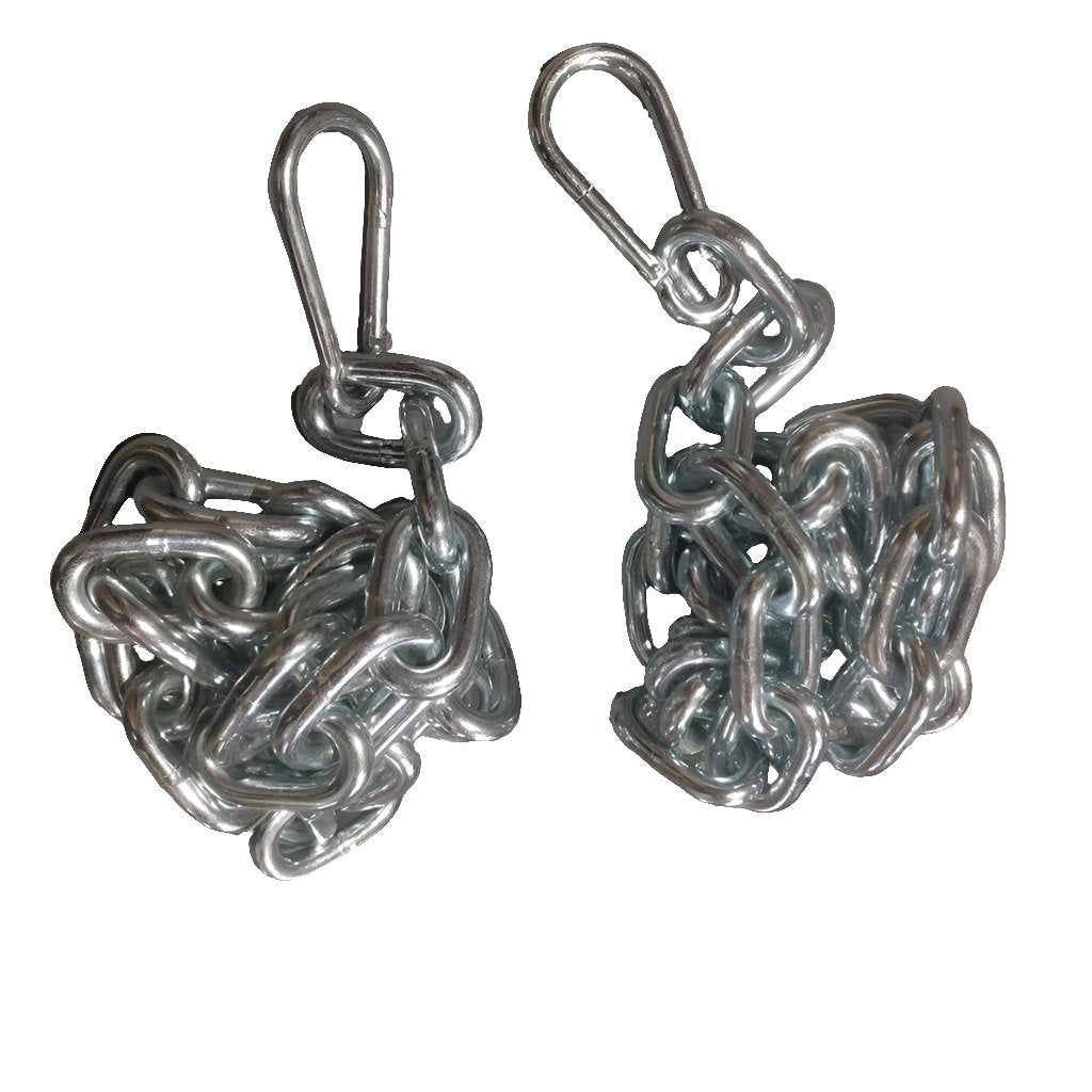 ISF Powerlifting Chains 5/8" Link 20LB Pair Carabiner — ISF Fitness ...