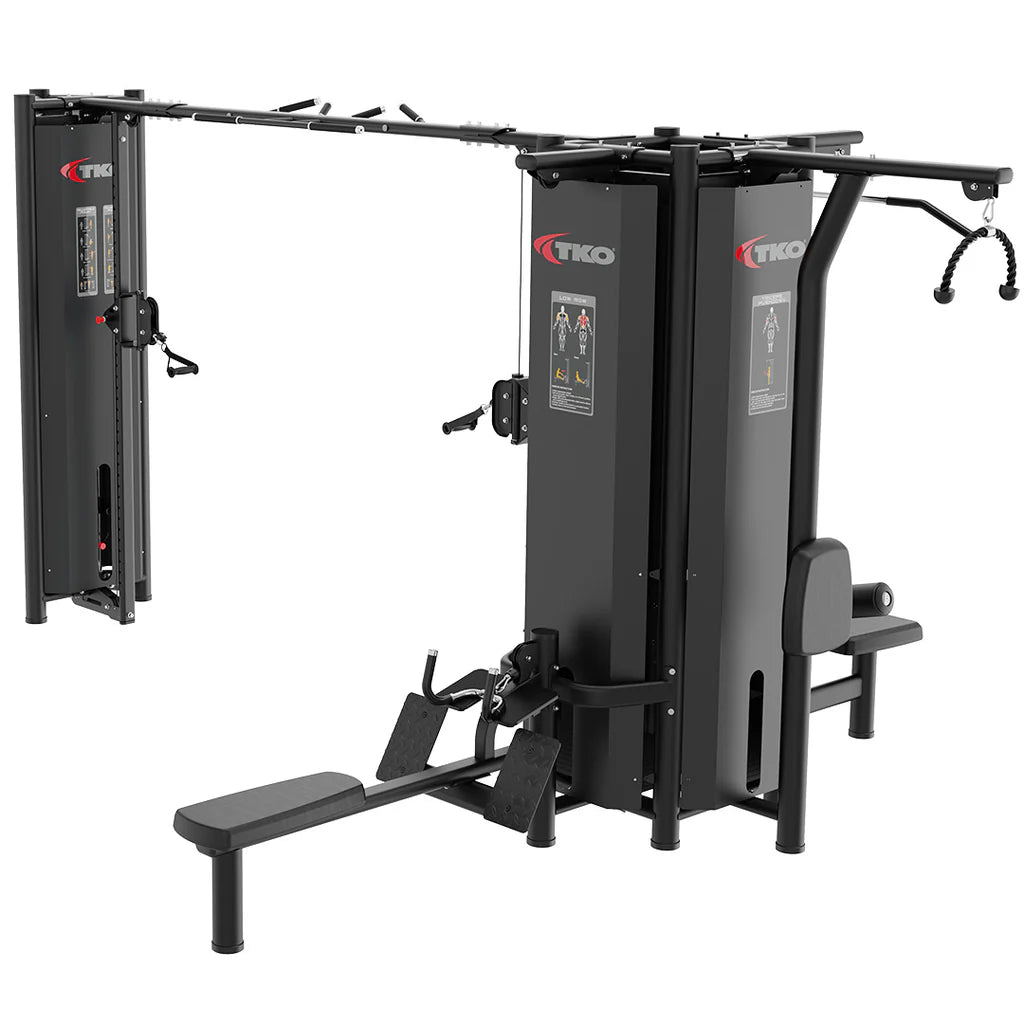 TKO Strength 5-Stack Jungle Gym – Multi-Station Cable Machine — ISF ...