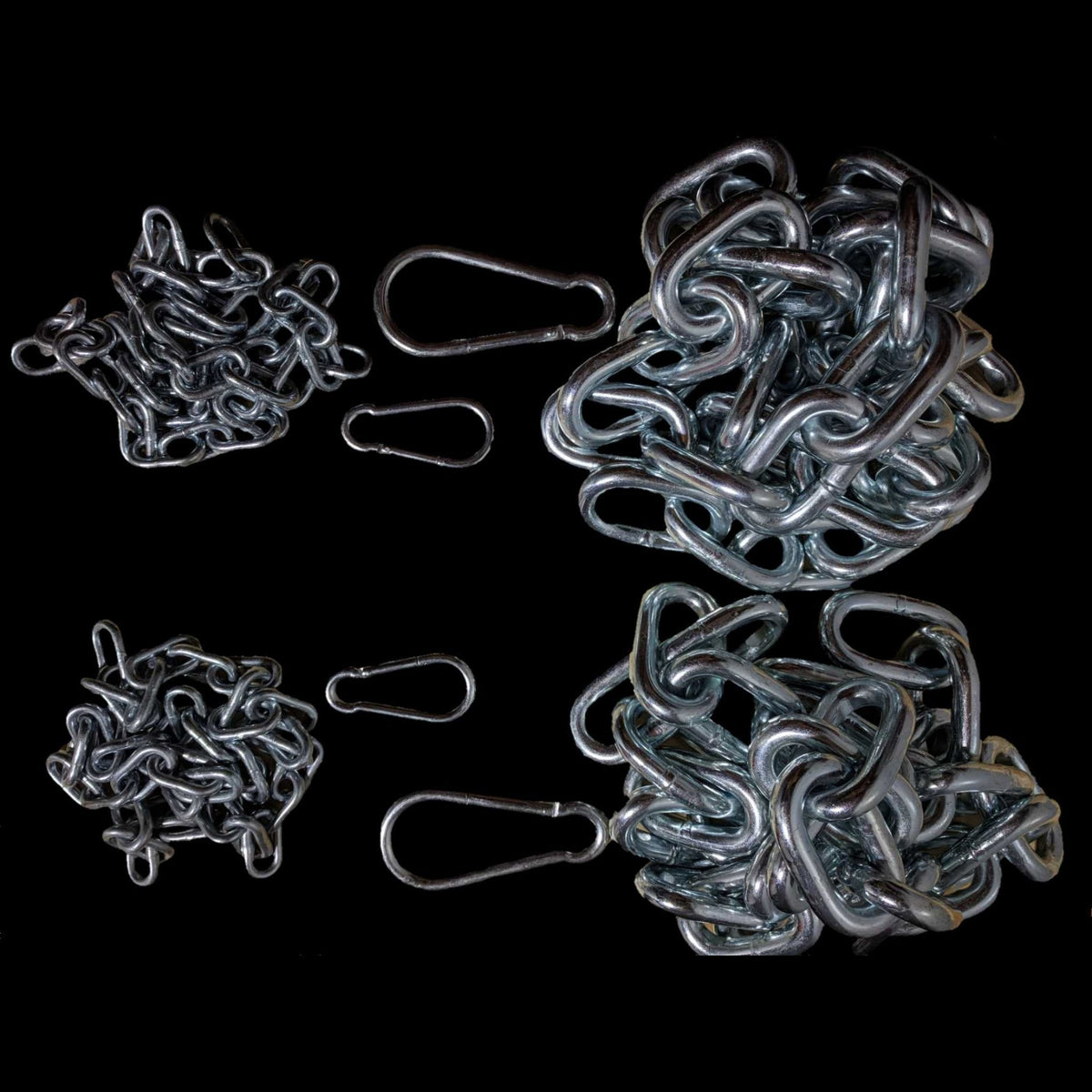 ISF Powerlifting Chains 5/8" Link 20LB Pair Carabiner – ISF Fitness ...